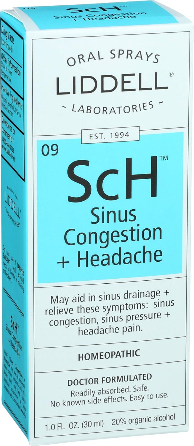 Amazon.com: Liddell Homeopathic Sinus Congestion and Headache Spray, 1 ...