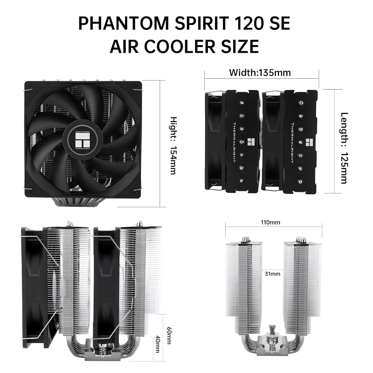 Aio Cooler Thermalright Phantom Spirit 120 SE Vs Peerless Assassin 120 ...