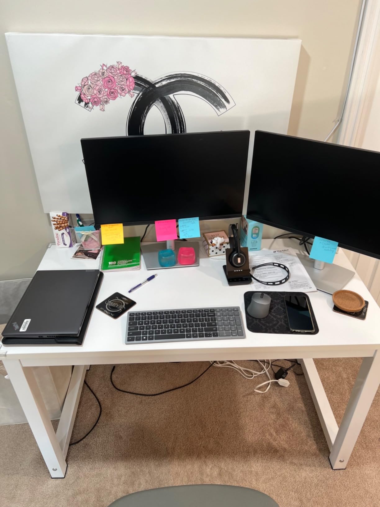 $28/mo - Finance Tribesigns Modern Computer Desk, 63 x 31.5 inch Large ...