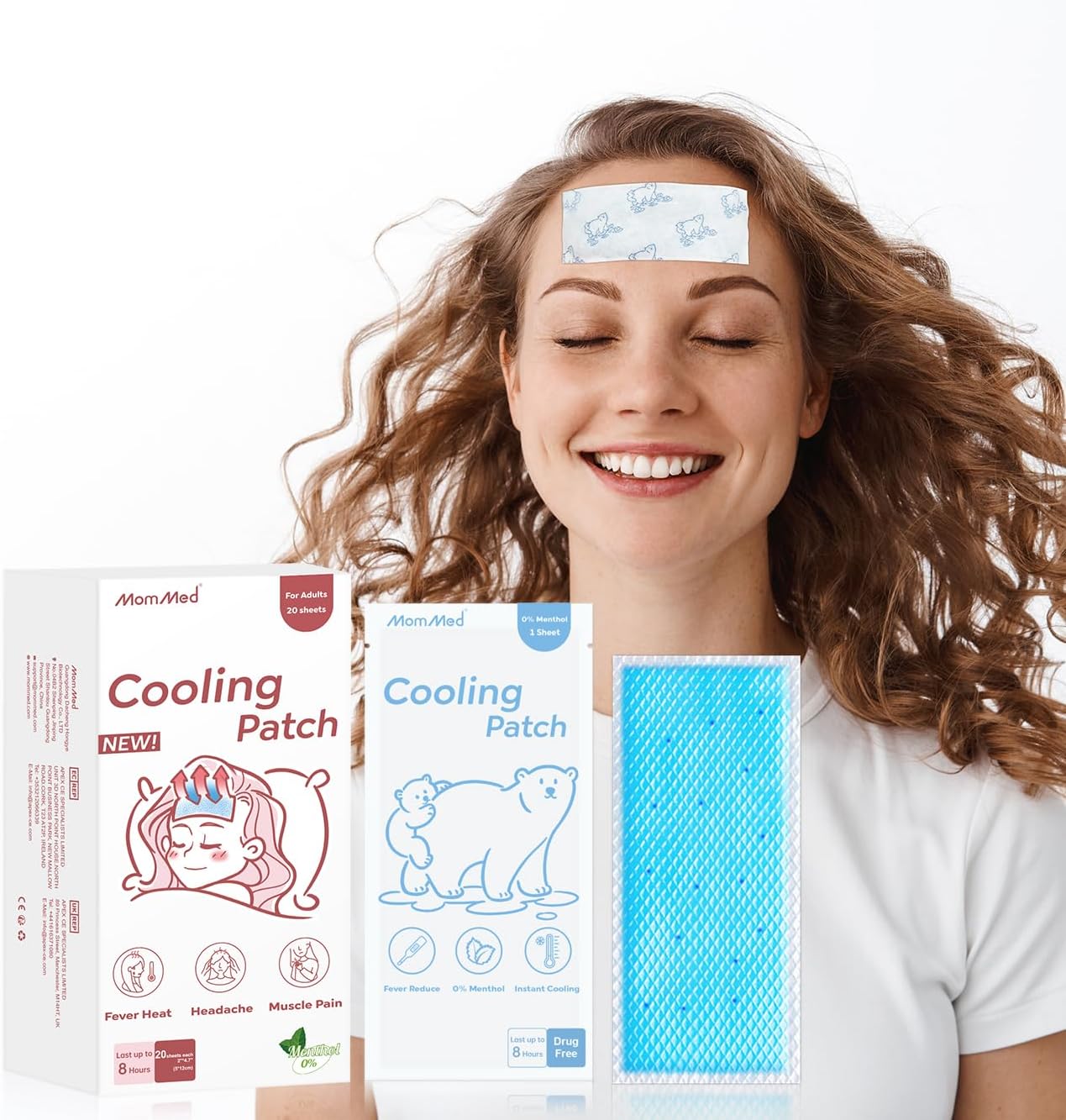 Amazon.com: Be Koool Cooling Relief for Migraine, Soft Gel Sheets, 4 ...