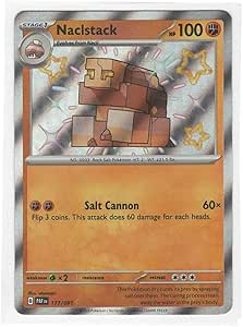 Pokemon - Naclstack 177/091 - Paldean Fates - Shiny Rare - Baby Shiny ...