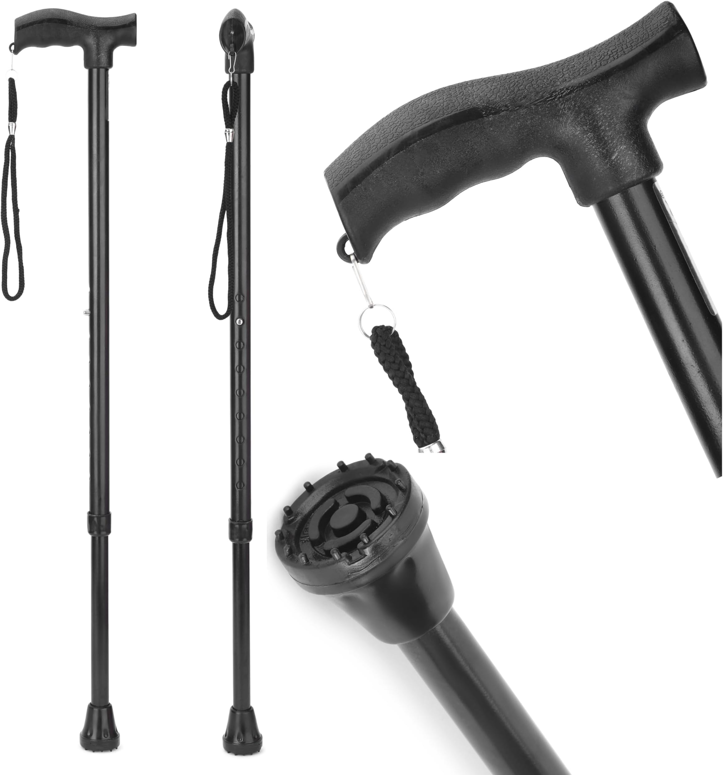 Vive LED Folding Cane with Light - Adjustable, Lightweight Collapsible ...