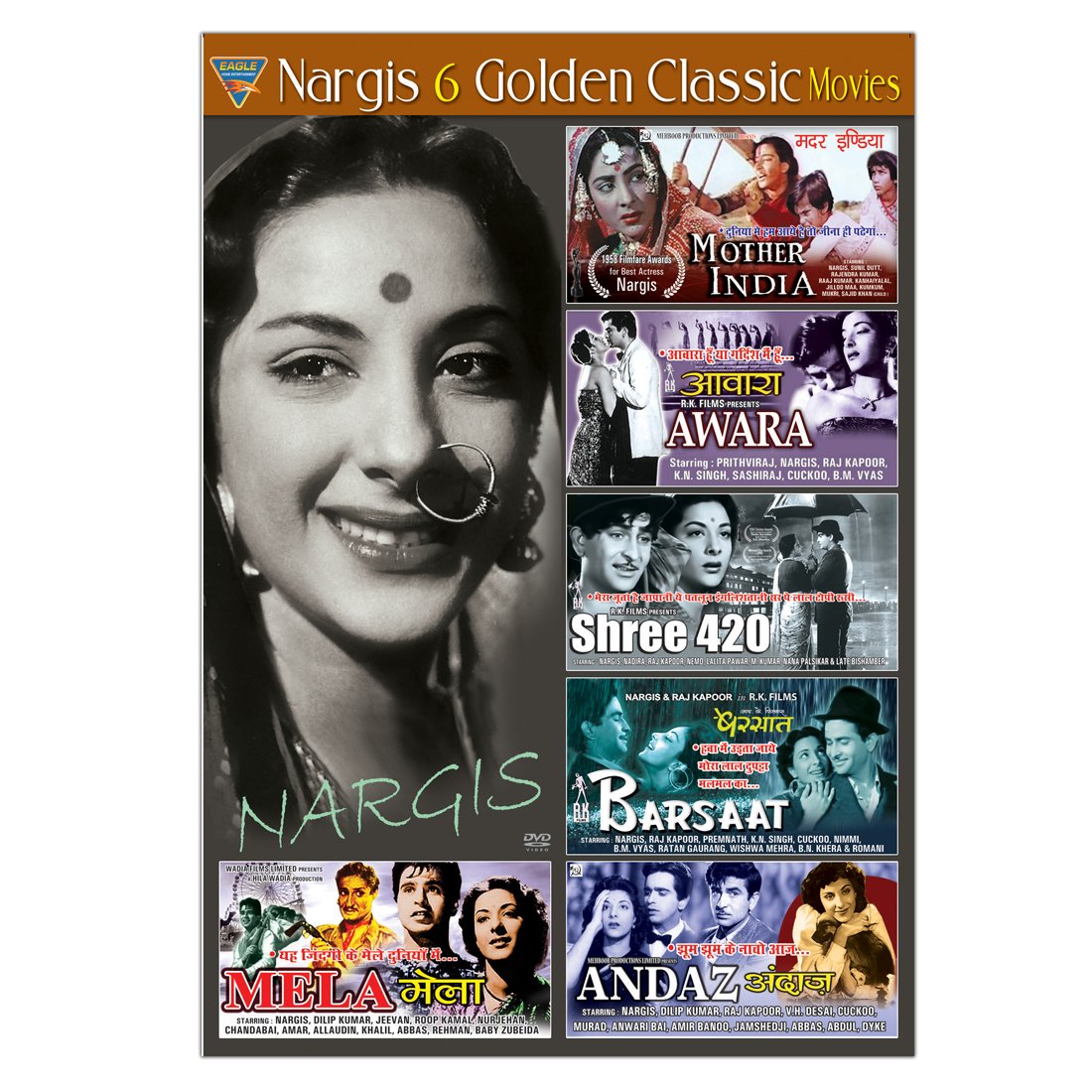 Nargis 6 Golden Classic Movies Pack : Amazon.in: Movies & TV Shows}