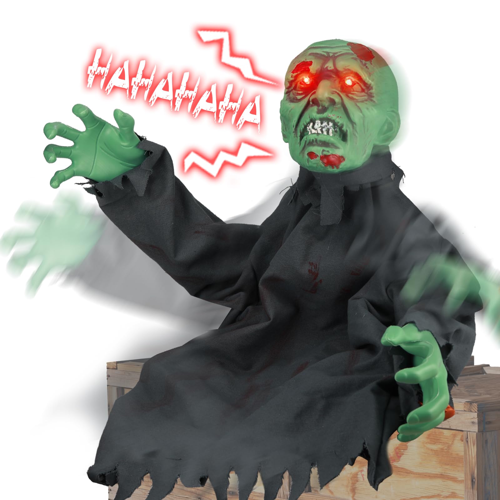 Amazon.com : Halloween Decorations Props with Swing Arms,Interactive ...