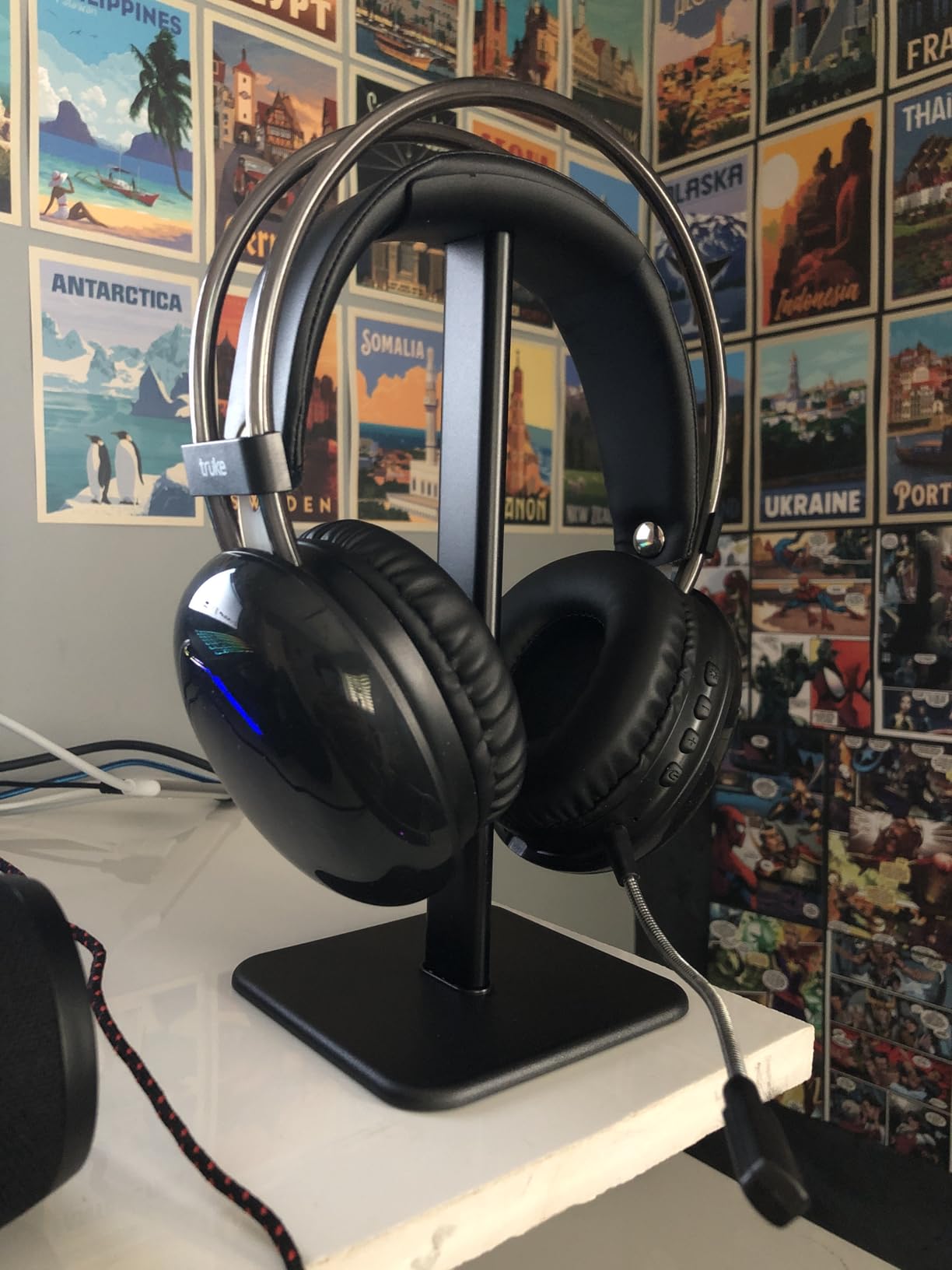 EKSA Headphone Stand, EKSA Aluminium Destop headphone stand with Firm ...