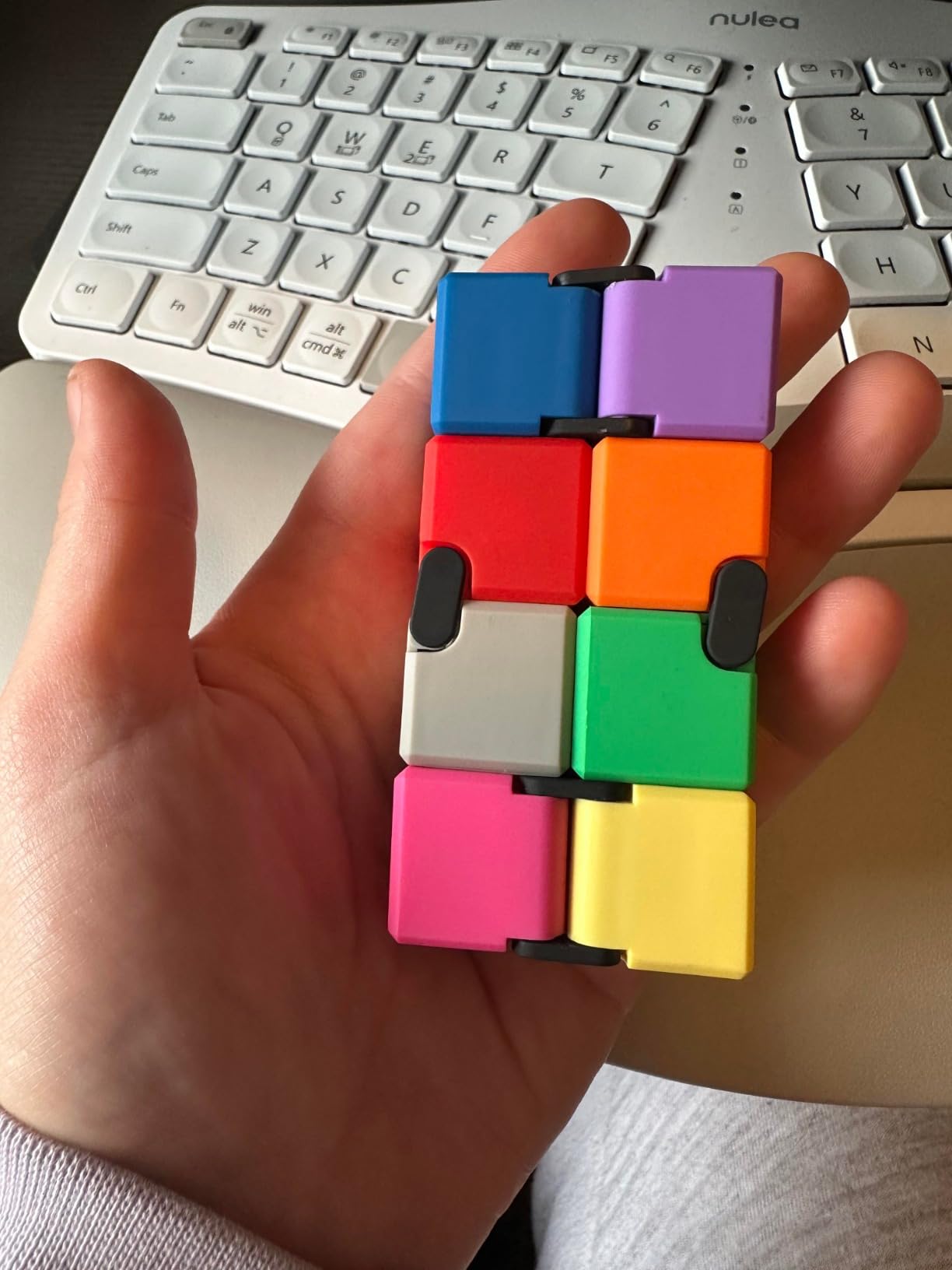 Amazon.com: TIAONIAO Infinity Cube Fidget Desk Toy，Relaxing Hand-Held ...