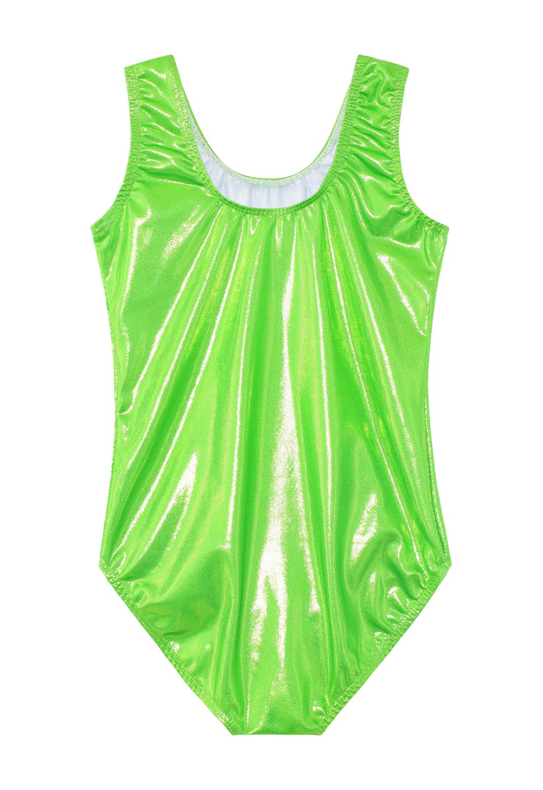 Snapklik.com : 2 Packs Girls Gymnastics Leotards Shiny Orang Green ...