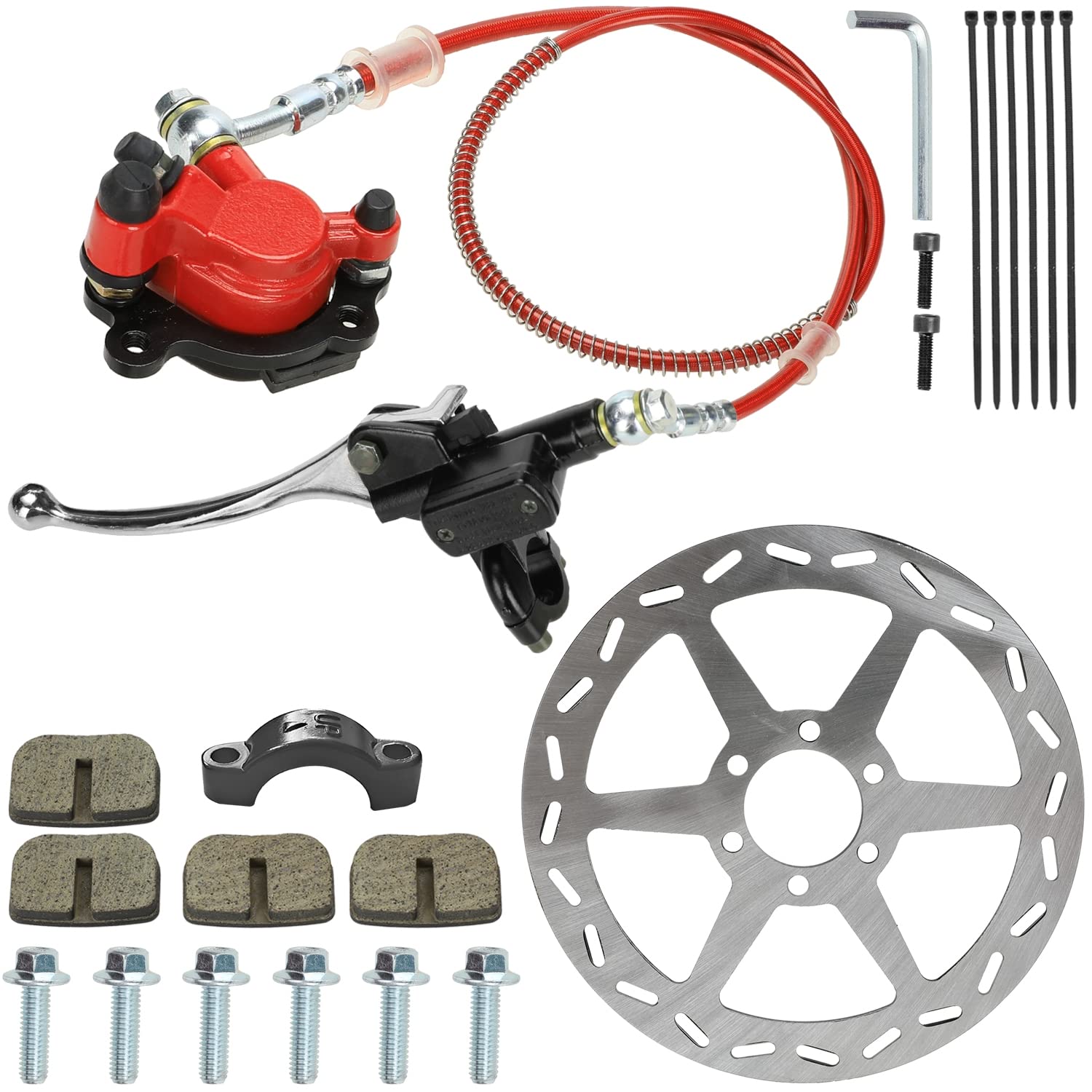 Amazon.com: YOXUFA 180mm Brake Disc Rotor Hydraulic Disc Brake Master ...