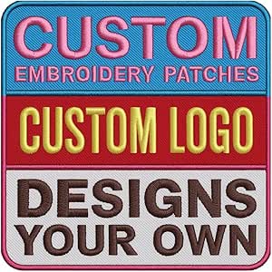 Amazon.com: Customized Patches, Personalized Embroidered Patches for Clothes, Backpacks, and ...