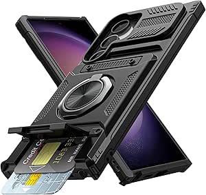 Amazon.com: Vofolen for Samsung Galaxy S23 Ultra Case Wallet with Card Holder [Store 2 Cards ...