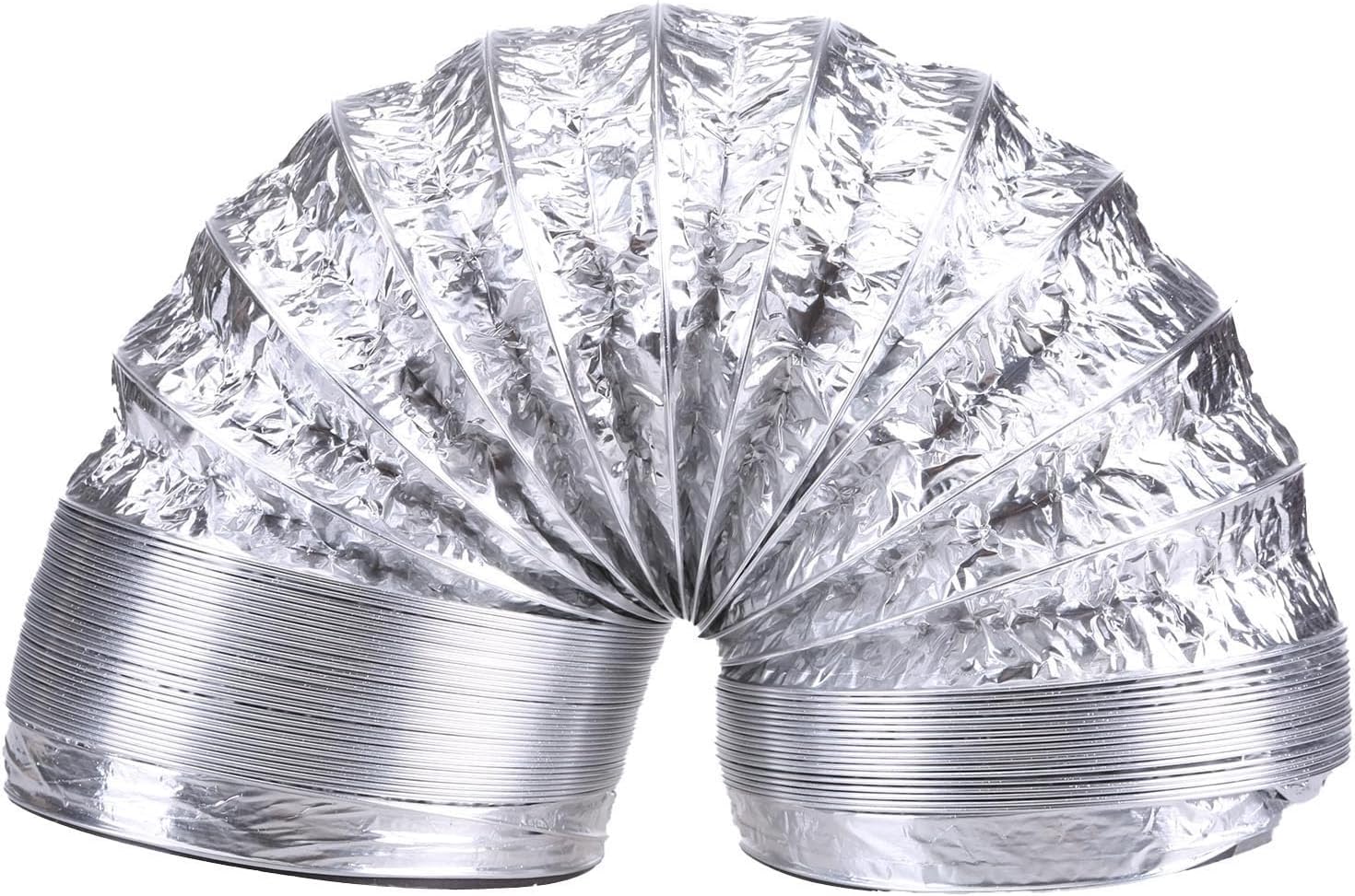 120mm Dryer PVC Aluminum Foil Tube Flexible Ventilations Ducts for ...