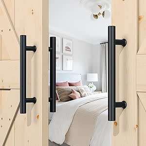 Amazon.com: SMARTSTANDARD 12'' Push Pull Sliding Barn Door Handle ...