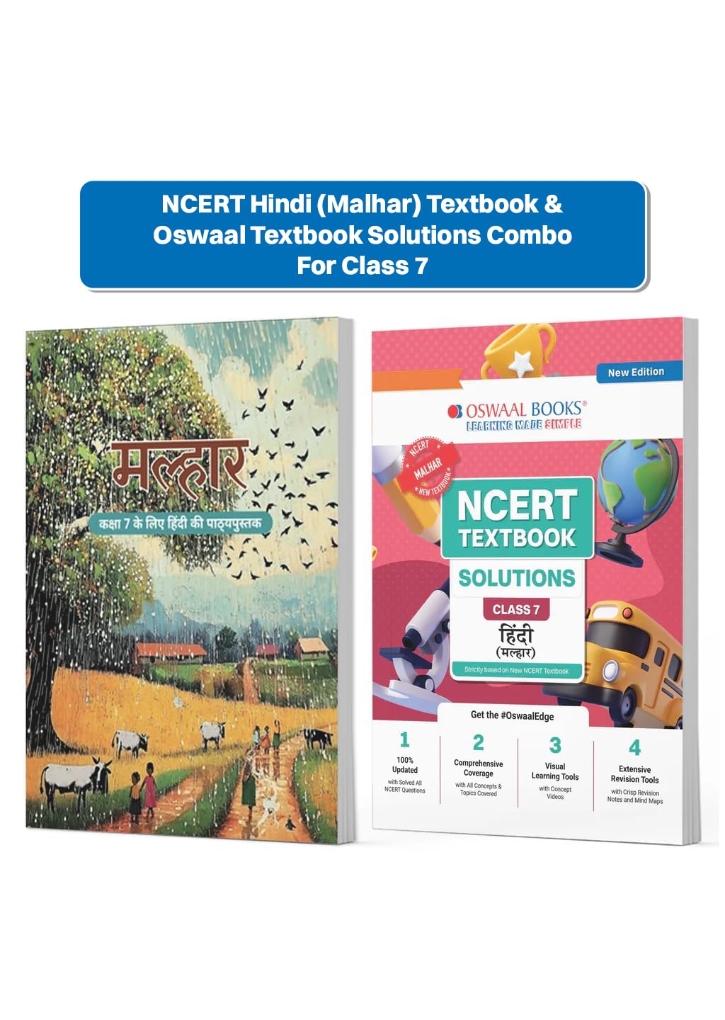 NCERT Hindi (Malhar) Textbook & Oswaal Textbook Solutions Combo For ...