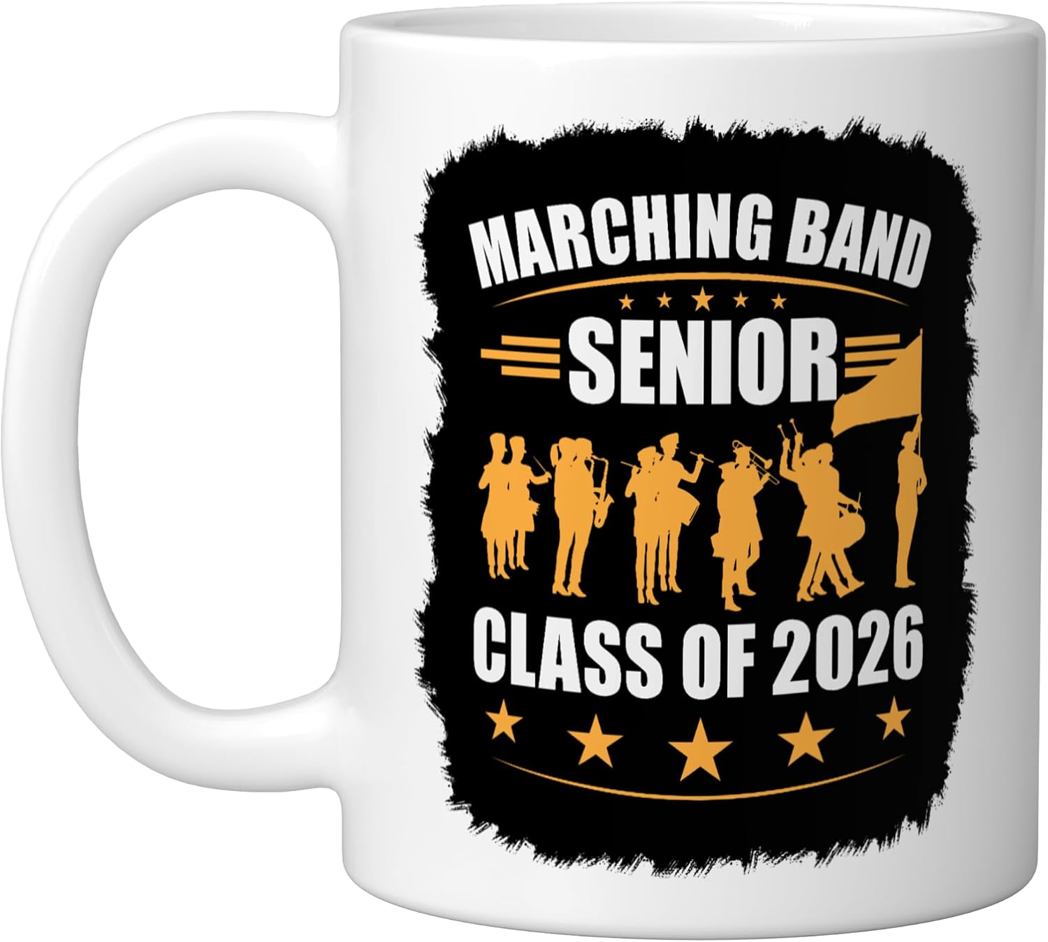 Senior Band 2026 Gifts, Class of 2026 Marching Band Ceramic Mug, White