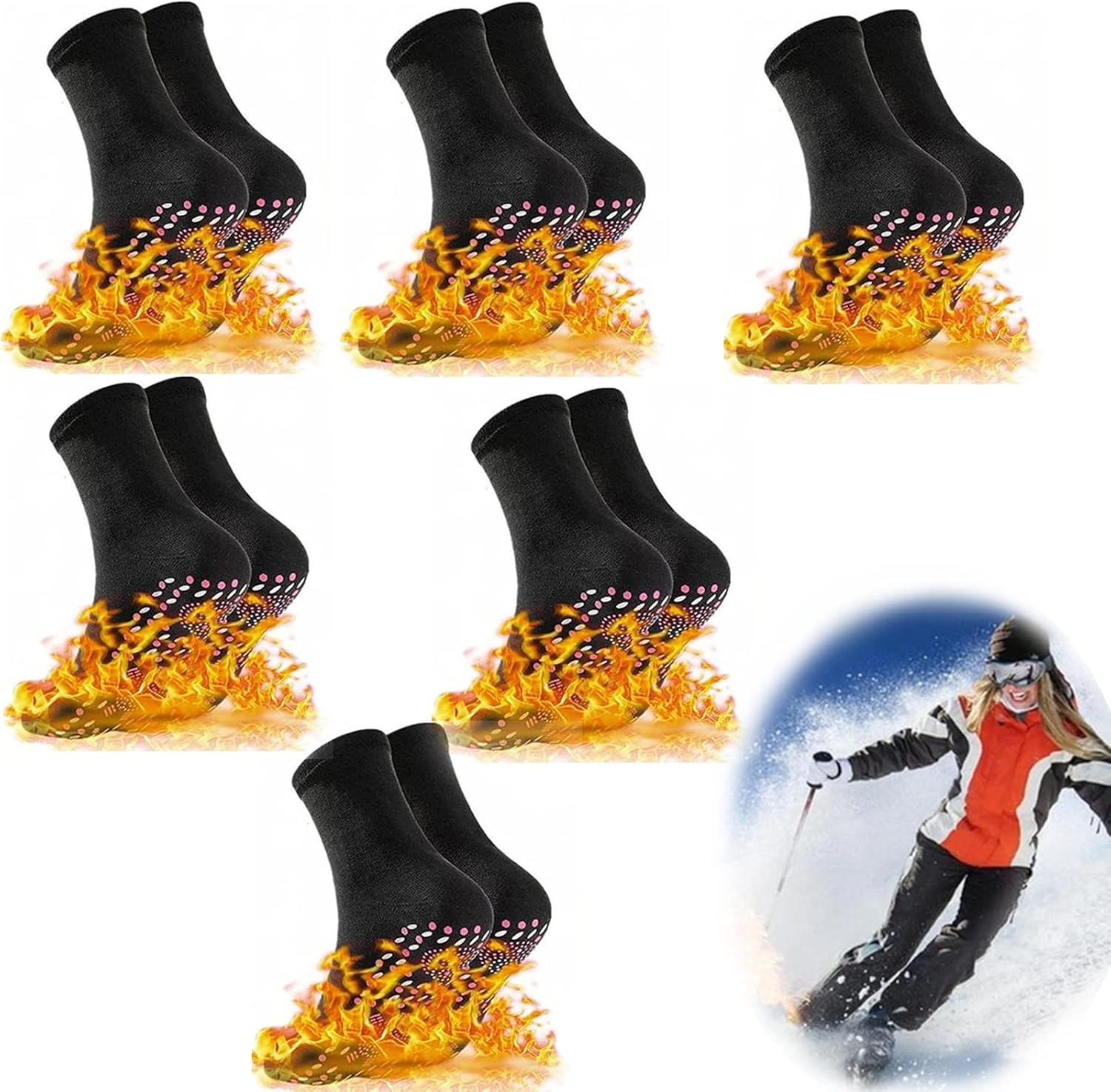 SAIAQ Veinesheal Thermotherapeutic Sock,Heated Socks Self Heating ...