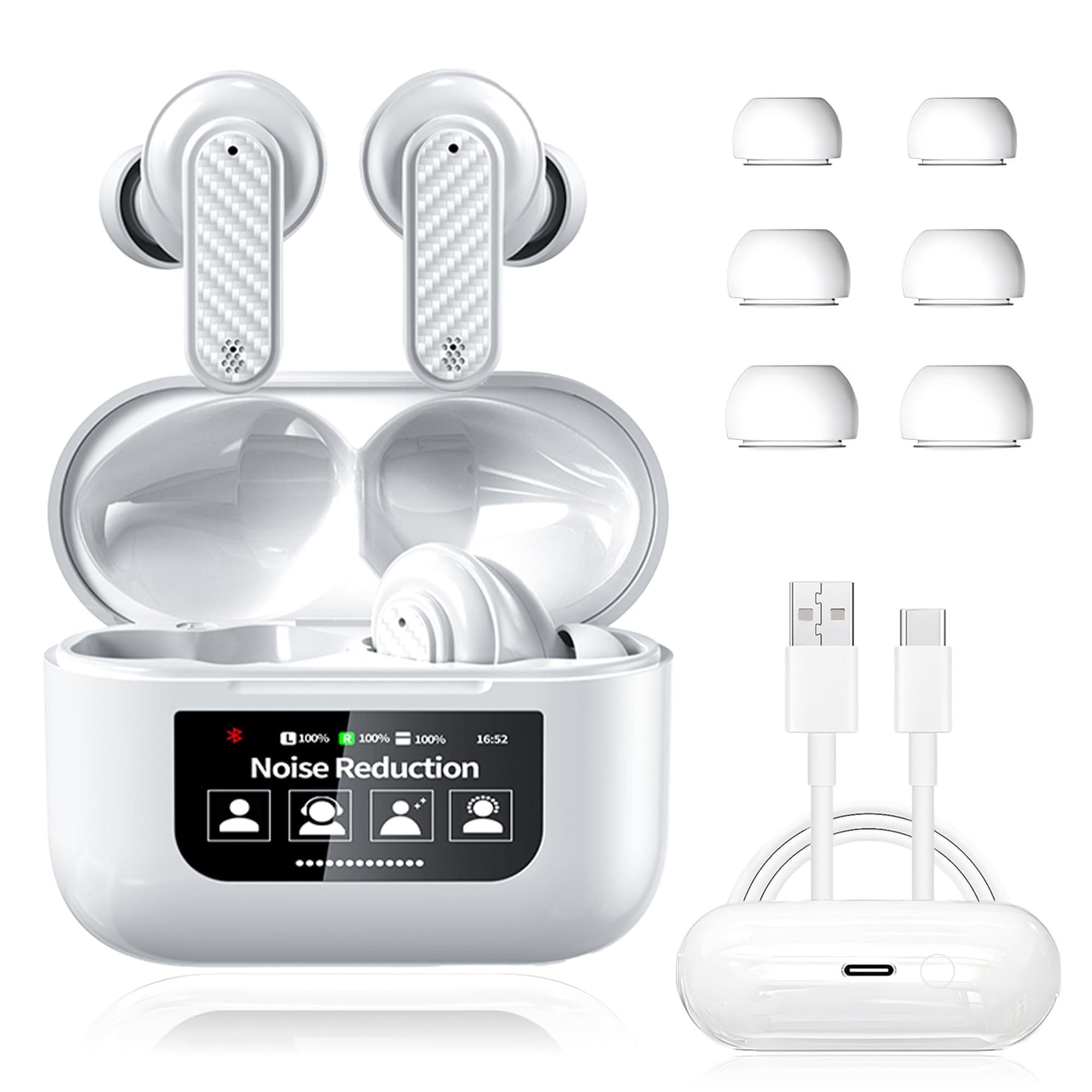 Amazon.com : Language Translator Earbuds Real Time Translation Earbuds ...