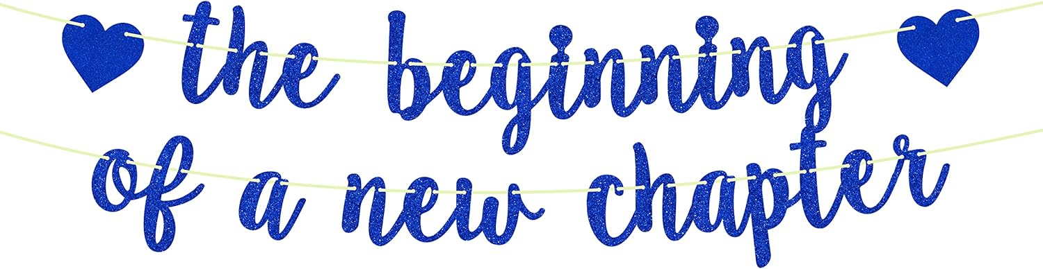Amazon.com: The Beginning of A New Chapter Banner, Farewell! Good Luck ...