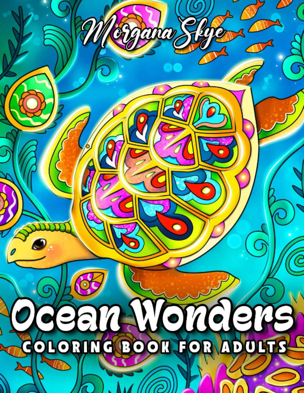 Amazon.com: Ocean Wonders Coloring Book for Adults: Featuring Fun and ...