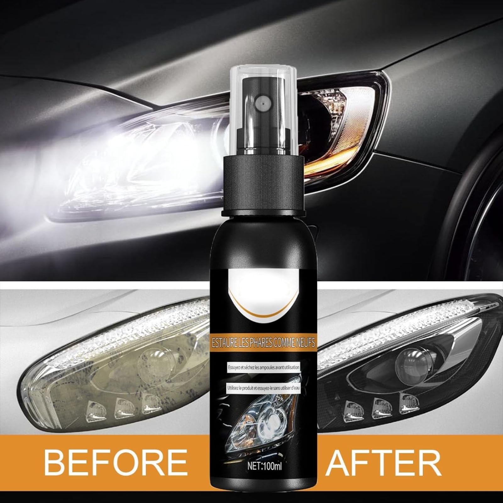 Kit Para Limpiar Faros De Coche