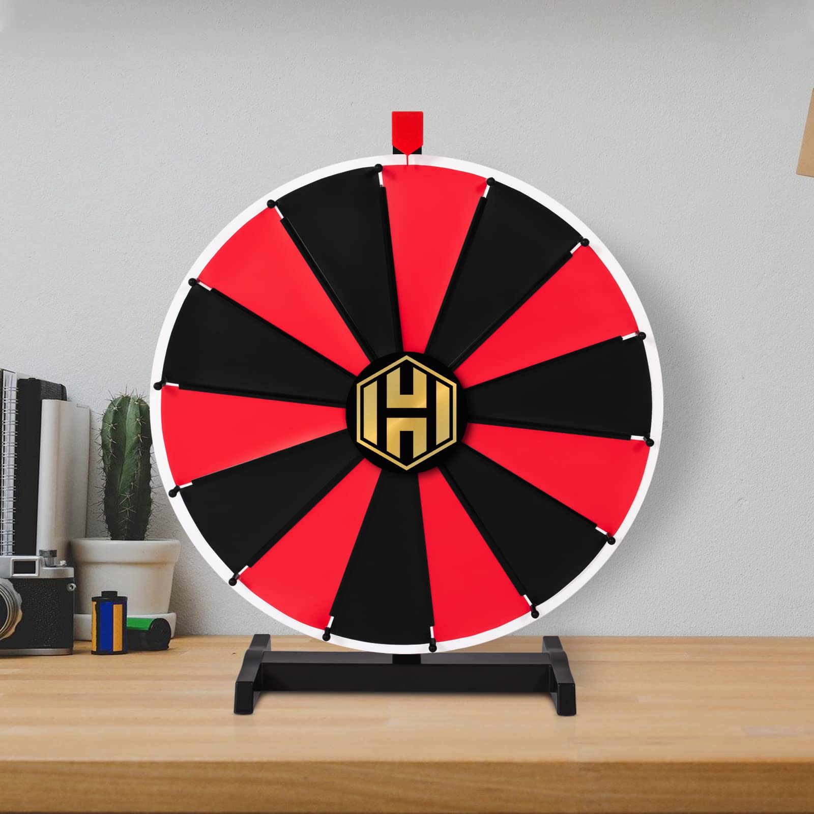 Snapklik.com : Hooomyai 24 Inch Tabletop Spinning Wheel 14 Slots ...