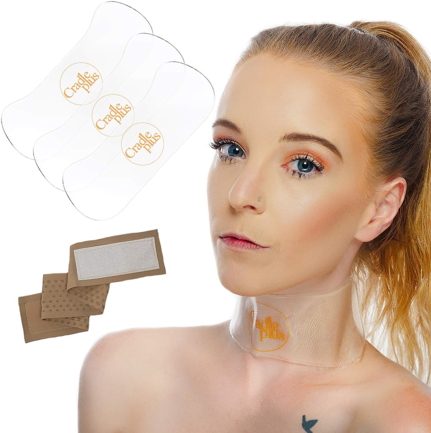 Amazon.com : Neck Wrinkle Pads with Strap I Silicone Neck Mask Pack of ...