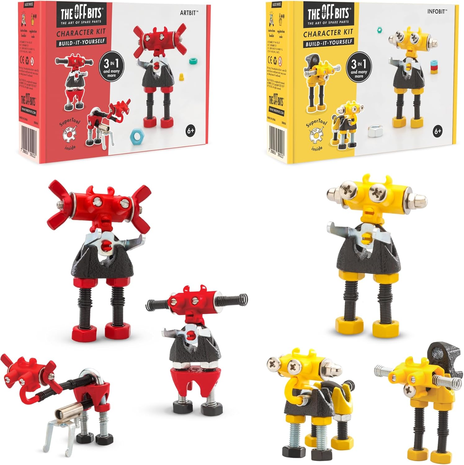 Amazon.com: The Off Bits Robot Collection: ArtBit + InfoBit STEM Toys ...