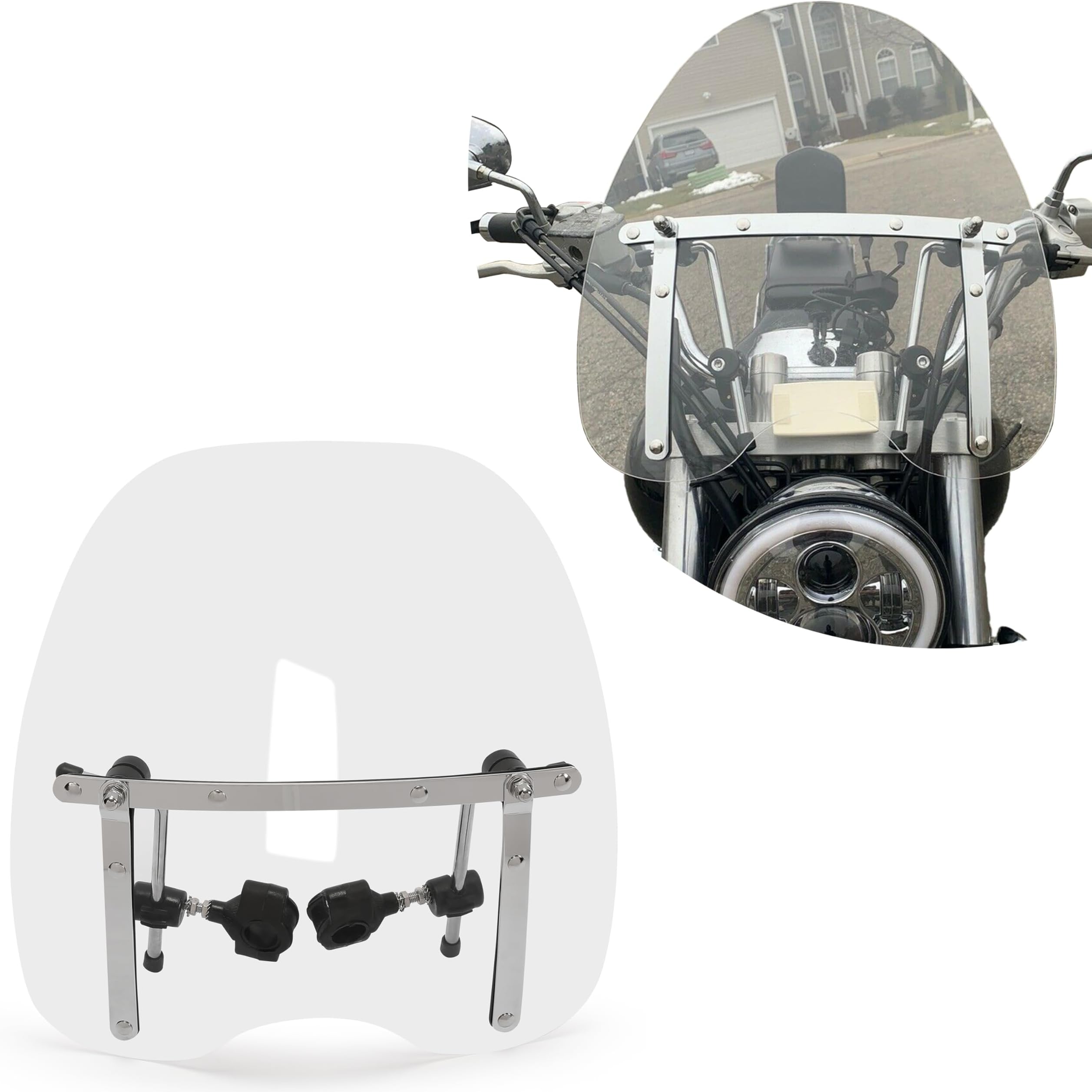 Amazon.com: ECOTRIC Universal 18"x16" Clear Windshield Compatible with ...