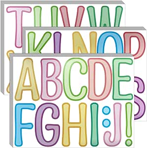 Amazon.com: Bemeol 30 Sheets Large Letter Stickers 4 Inch Alphabet ...