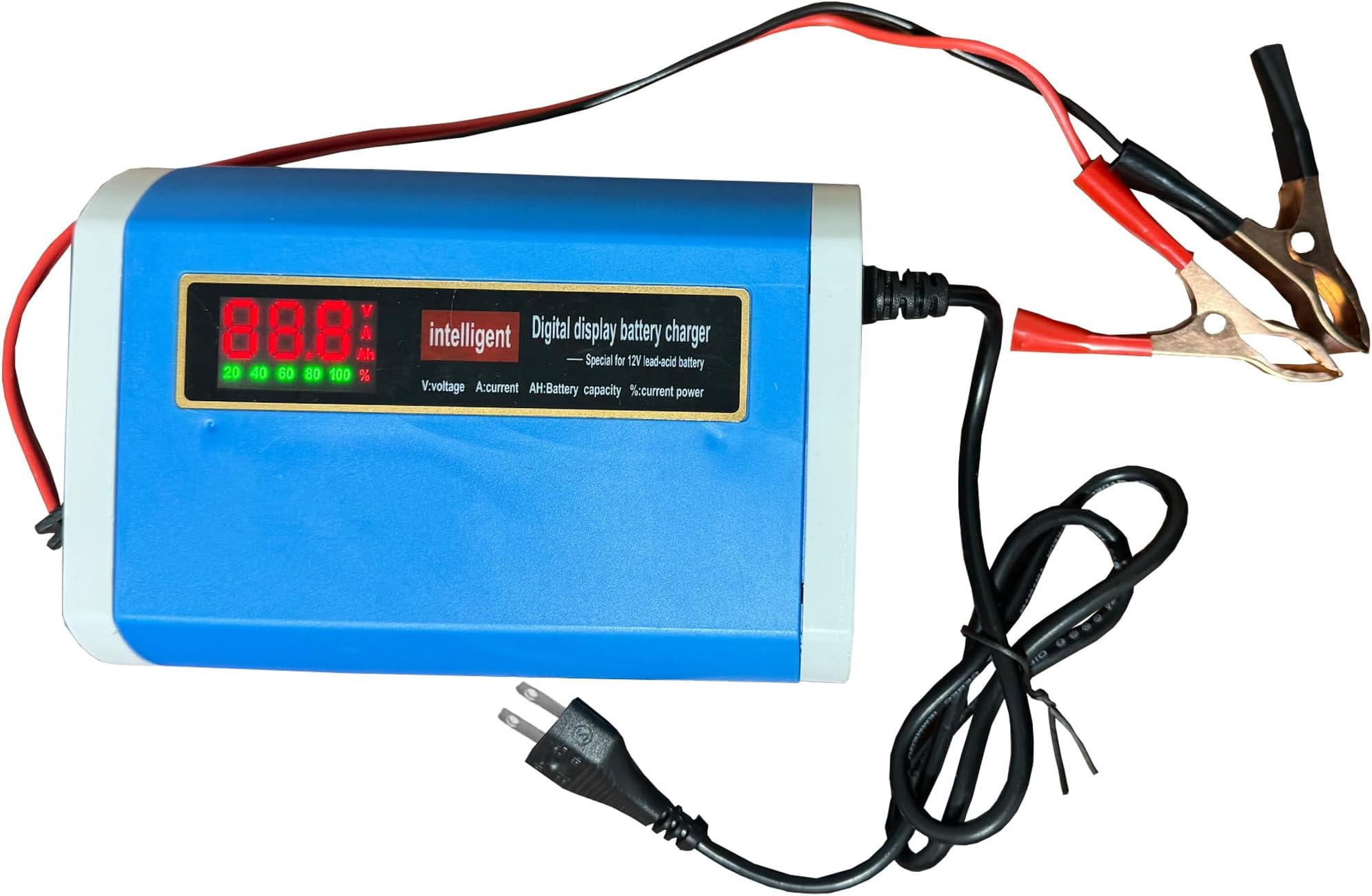 Amazon.com: Portable 12V 2A Smart Car Battery Trickle Charger ...