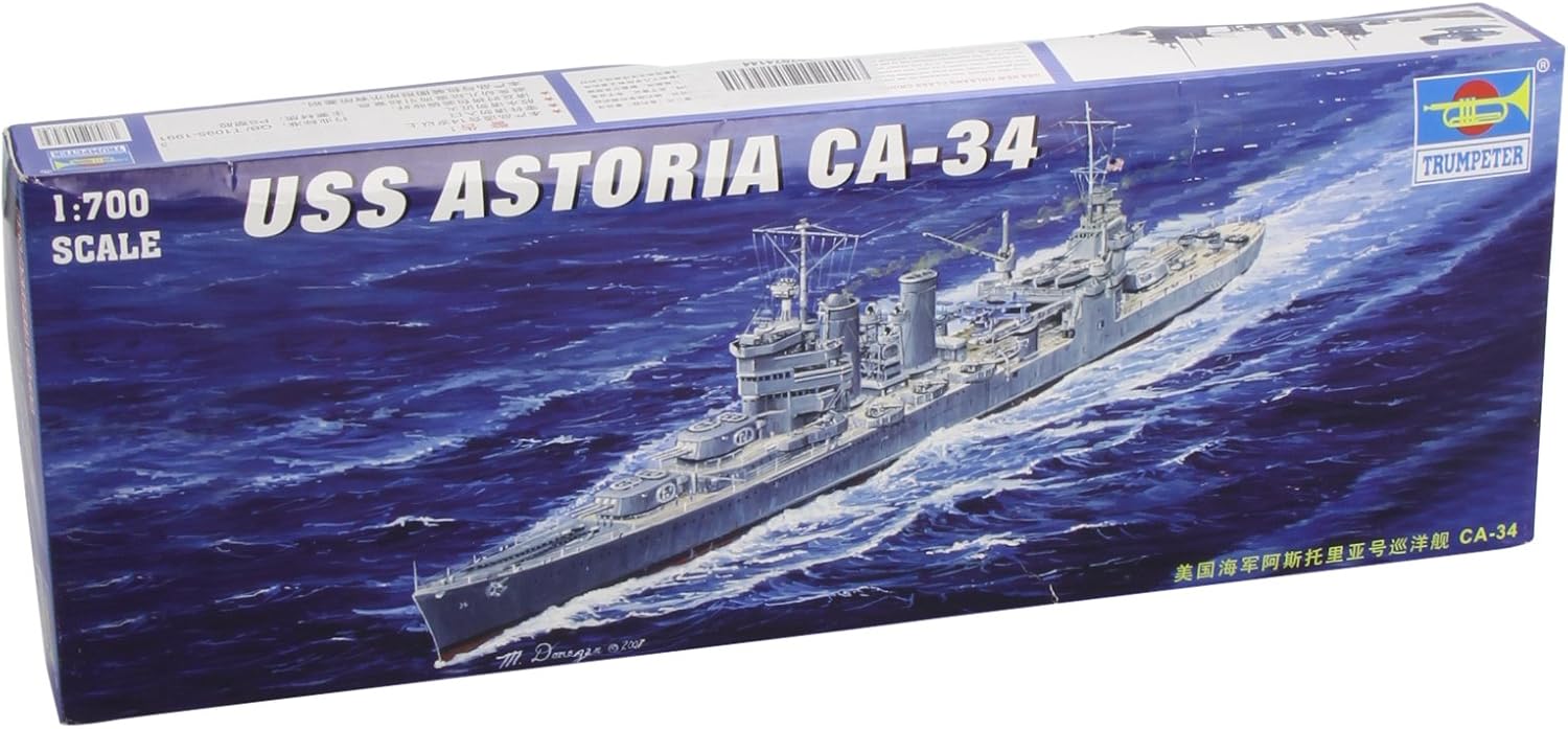 Amazon.com: Trumpeter 1/700 USS Astoria CA34 Heavy Cruiser 1942 Model ...