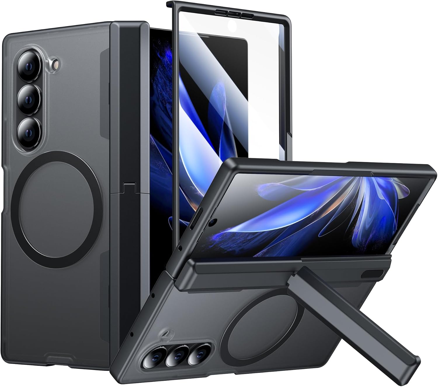 Amazon.com: GAOHIN Magnetic for Samsung Galaxy Z Fold 6 Case with Stand ...