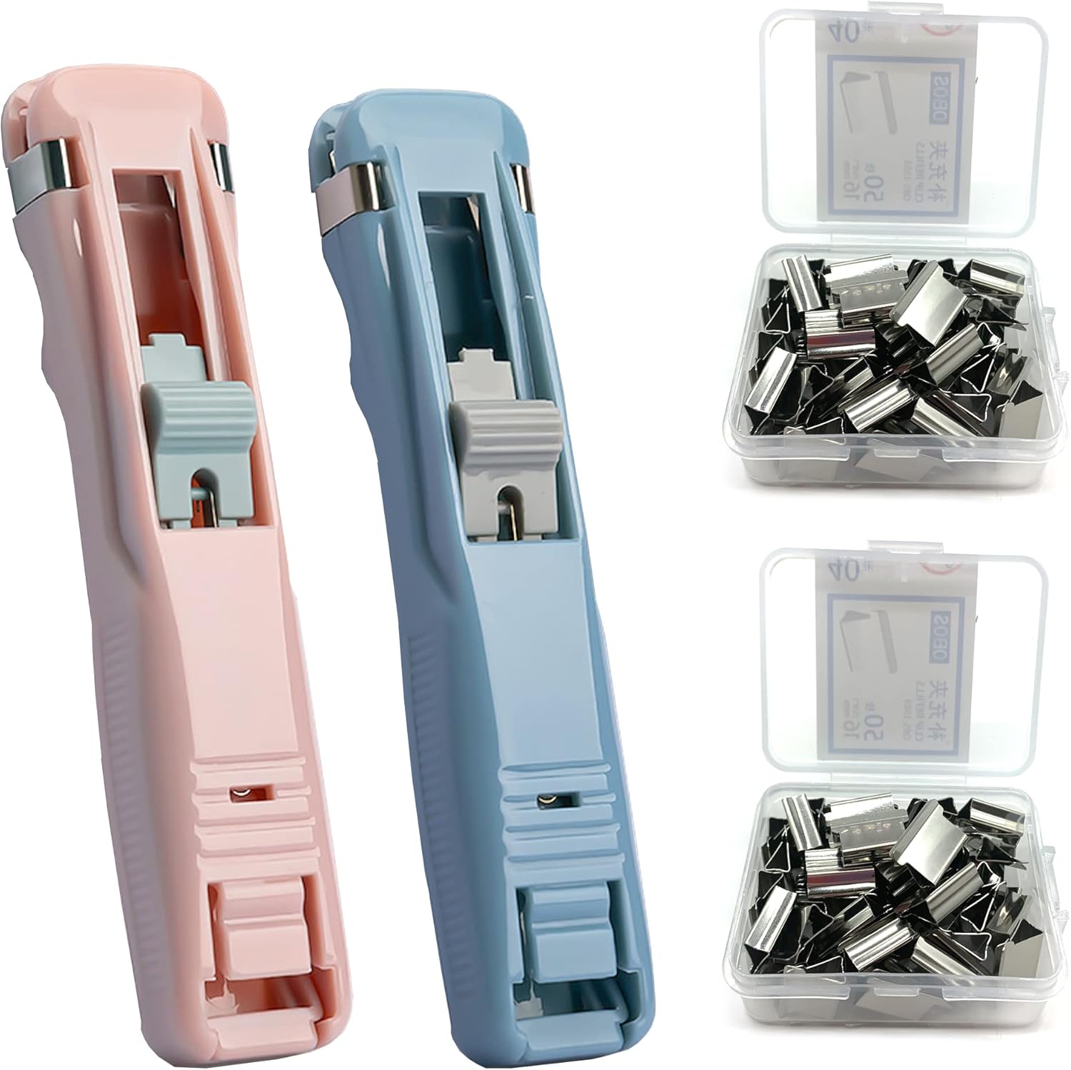 2 Clip-Schieber + 100 zusätzliche Clips, Tragbarer Clam Clip Clam Clip ...