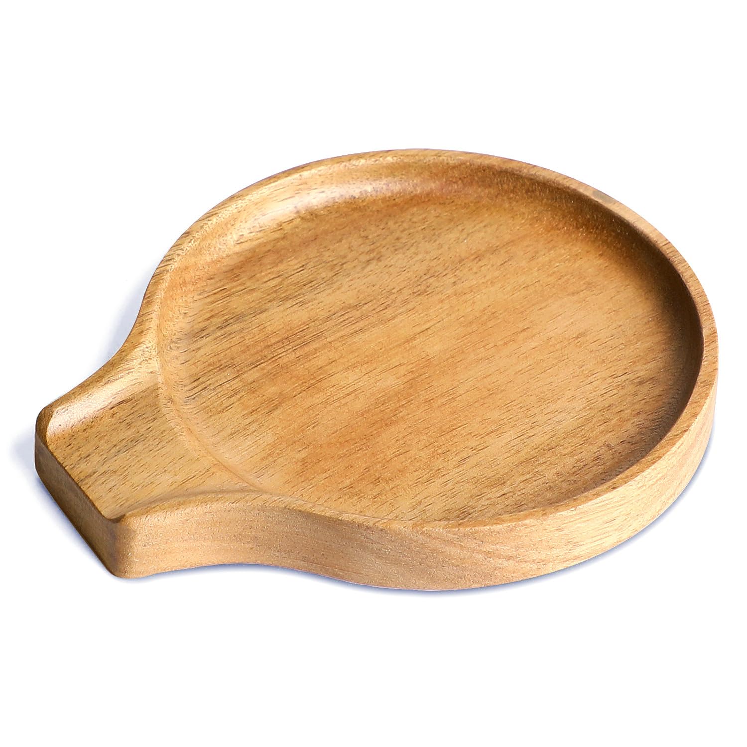 Amazon.com: LBEMEY Acacia Wood Spoon Rest For Stove Top- Smooth Round ...