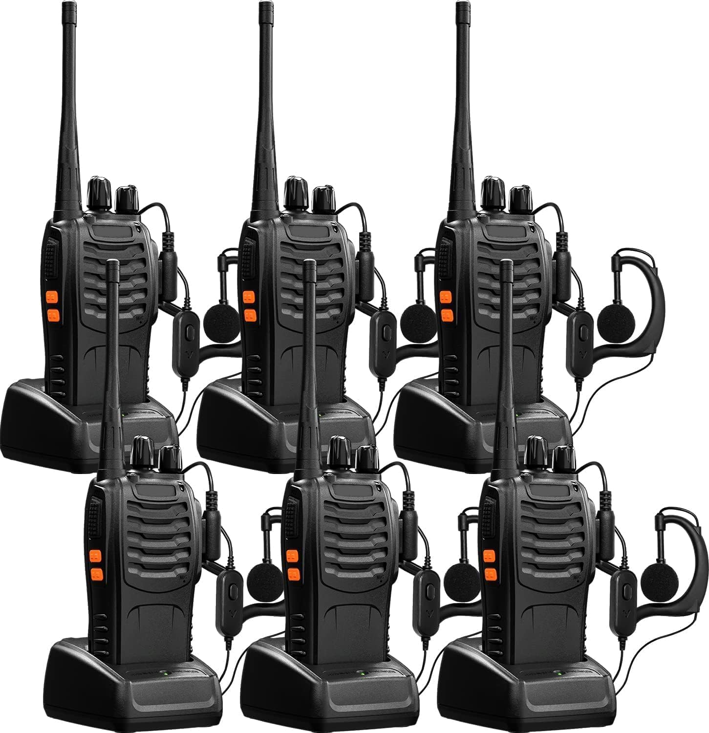 STEREN RAD-010 Kit de 2 radios intercomunicadores UHF, 16 Canales ...