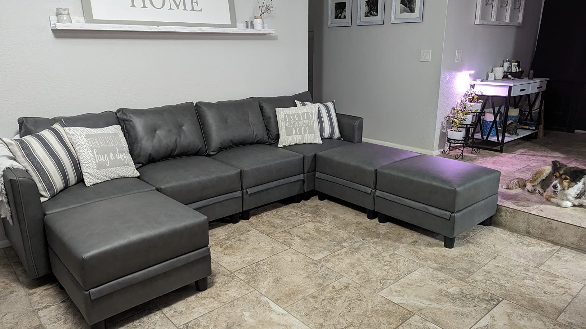 $98/mo - Finance LLappuil Modular Sofa U Shaped Sectional Couch with ...