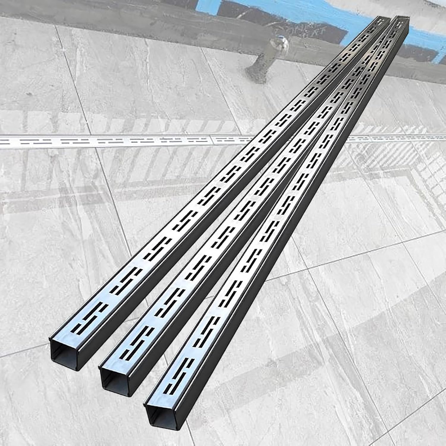 Amazon.com: JYHHCYS 3 Pack Narrow Channel Drain Grate - Stainless Steel ...