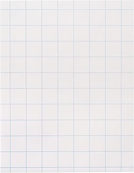 Amazon.com: School Smart-85280 Double Sided Graph Paper with in Ruler ...