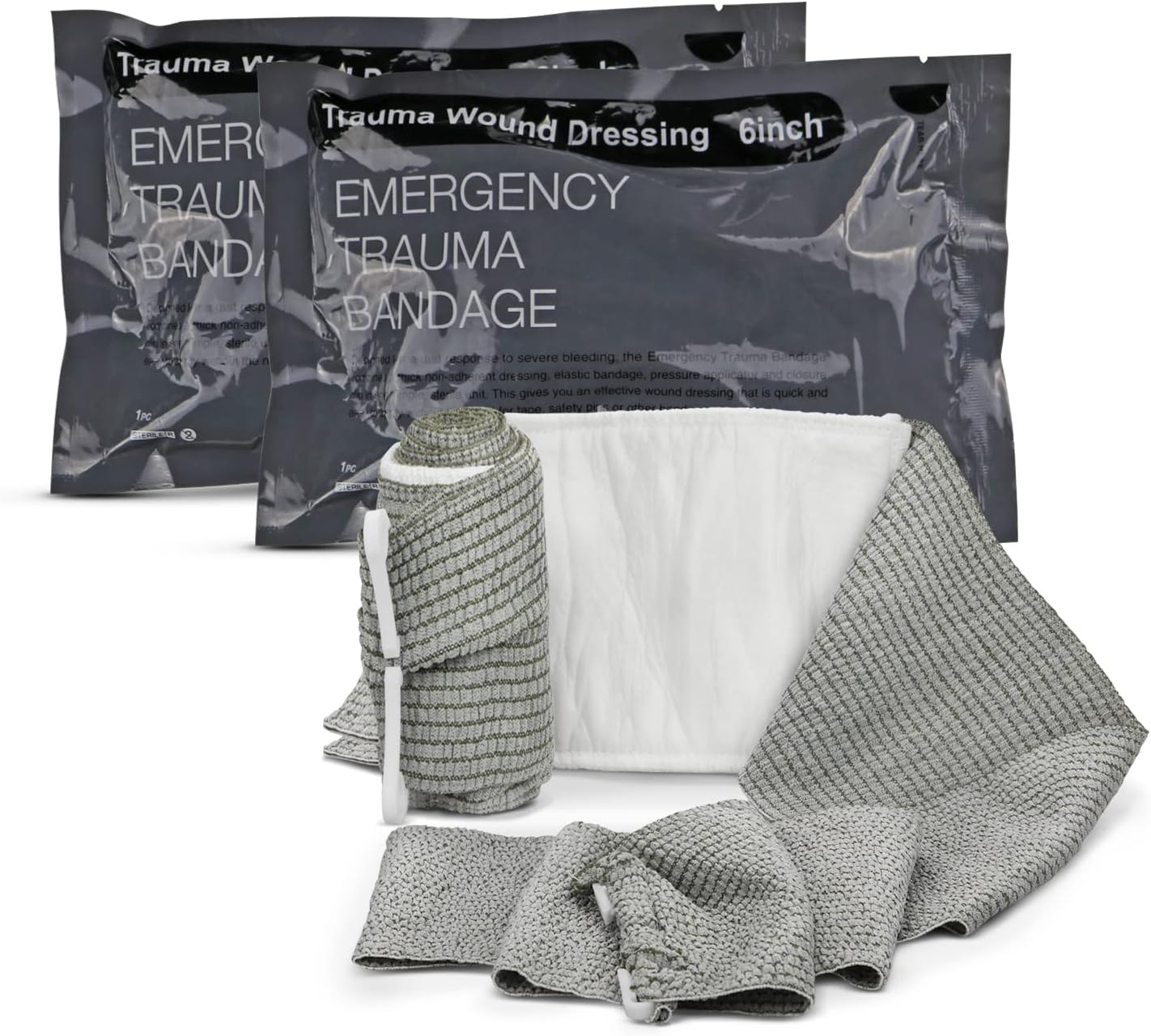 Amazon.com: SurviveX Israeli Pressure Bandage 6 Inch - Emergency ...