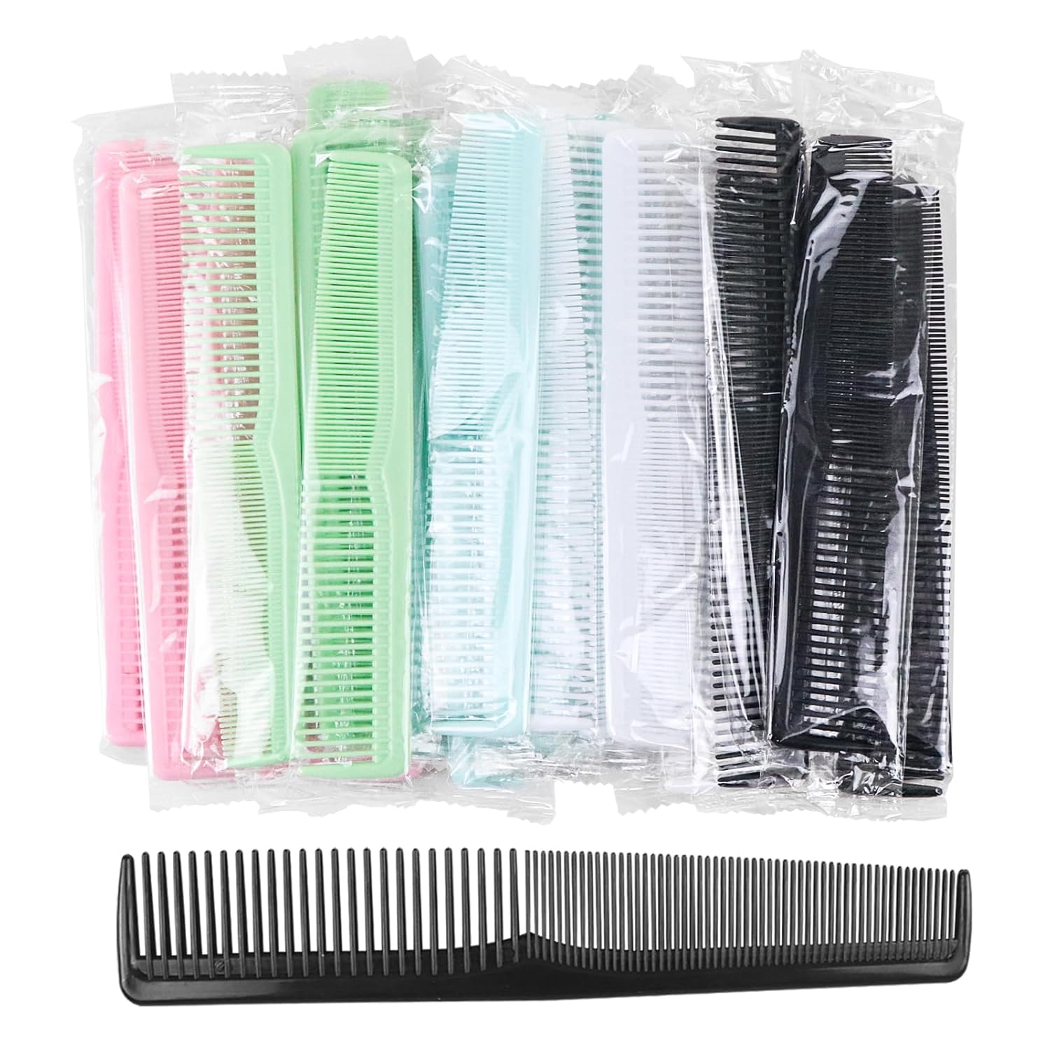 Amazon.com : Hipruict Individually Wrap Combs,50 Pack Combs in Bulk,5 ...