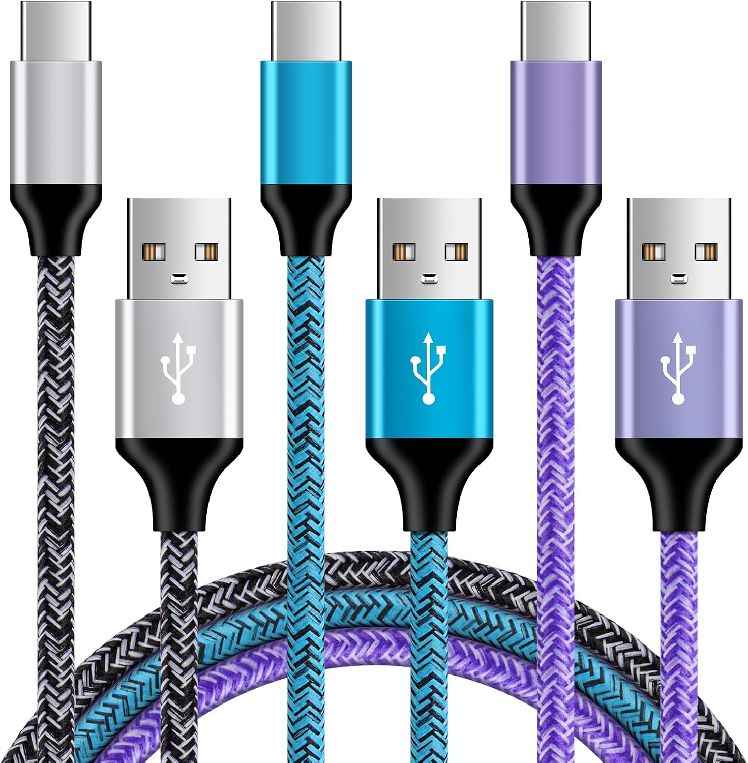 Amazon.com: Android Charger USB C Cord Samsung C Charger Cable Fast ...