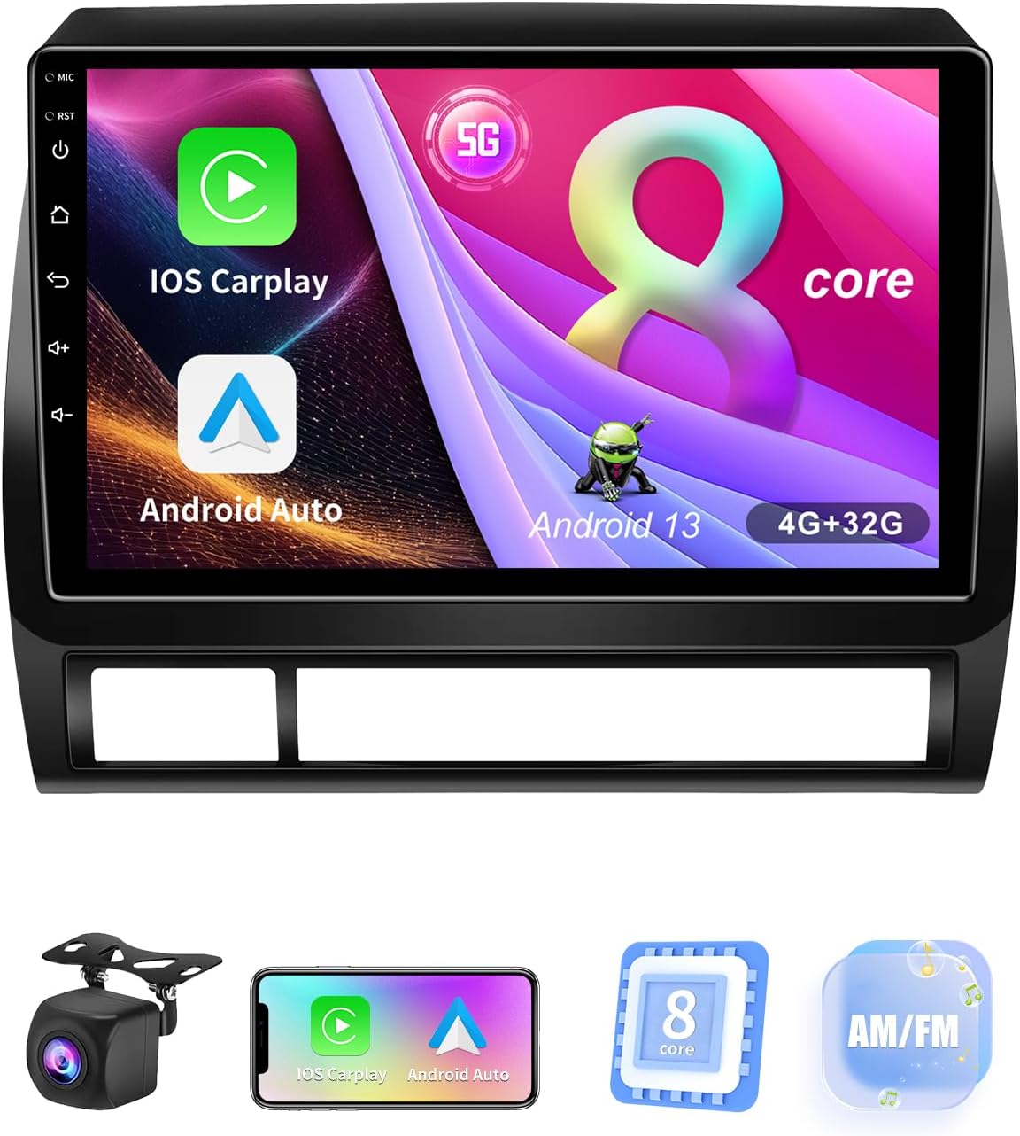 Amazon.com: for Toyota Tacoma Radio Upgrade,Fit 2005-2015 Version,10.5" QLED Touch Screen ...