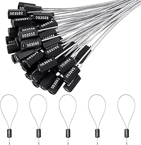 Mardatt 50 Pcs Steel Numbered Security Tags Color Assortment Set Anti ...