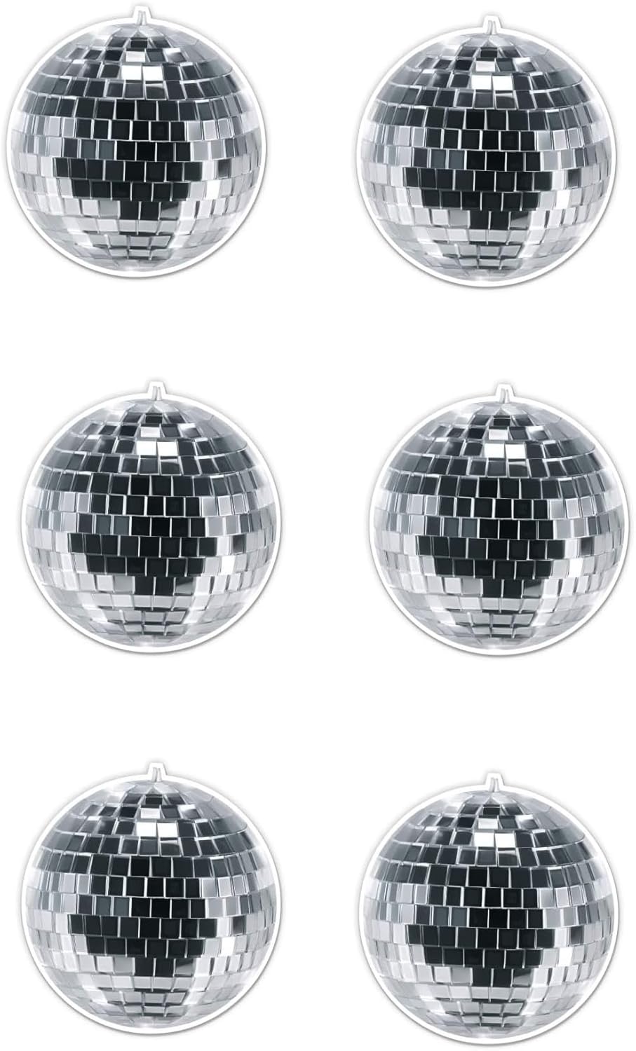 Amazon.com: RM Dream Designs Pack of 6-2'' Stickers - Disco Ball ...