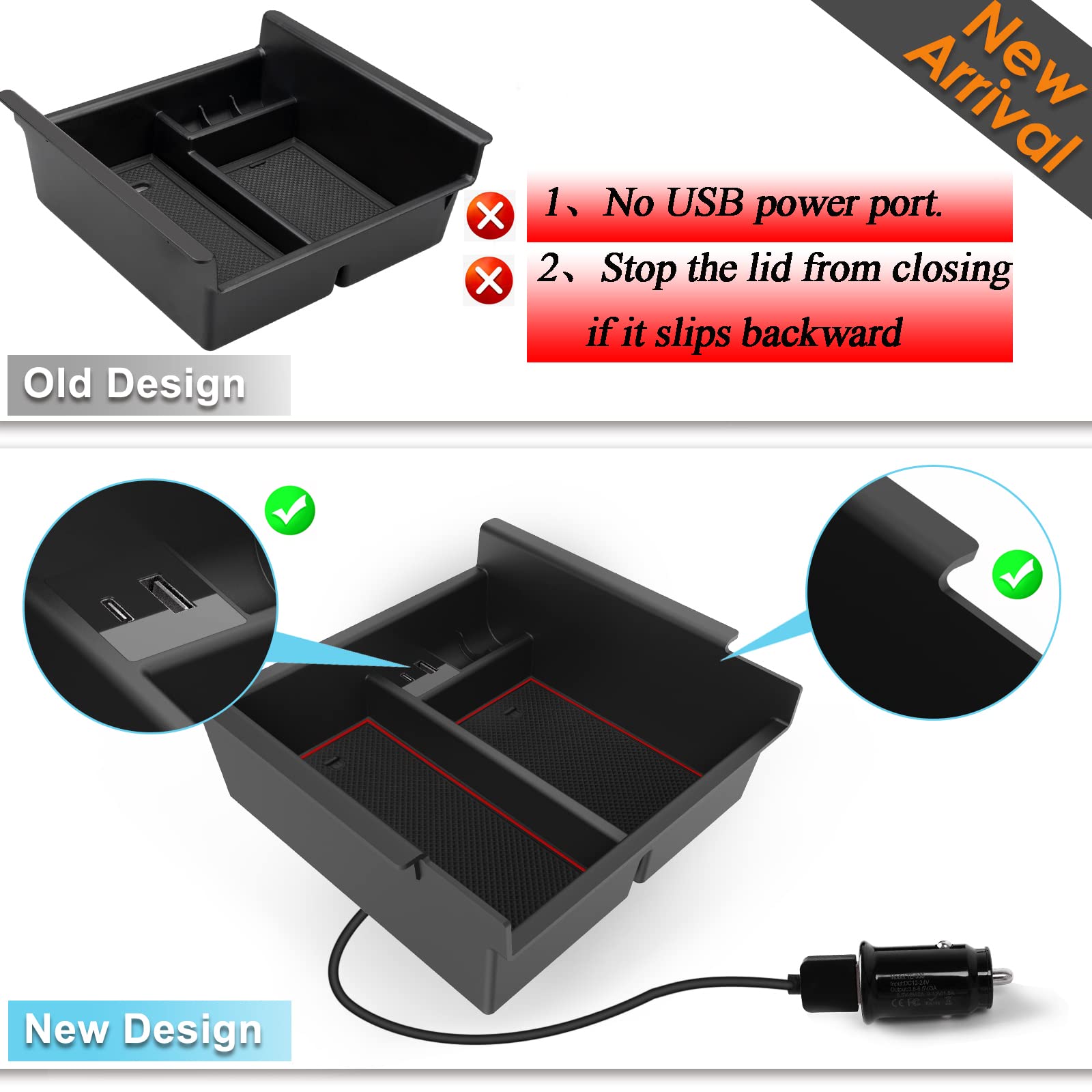 Snapklik.com : Upgrade For Toyota 4Runner Center Console Organizer Tray ...