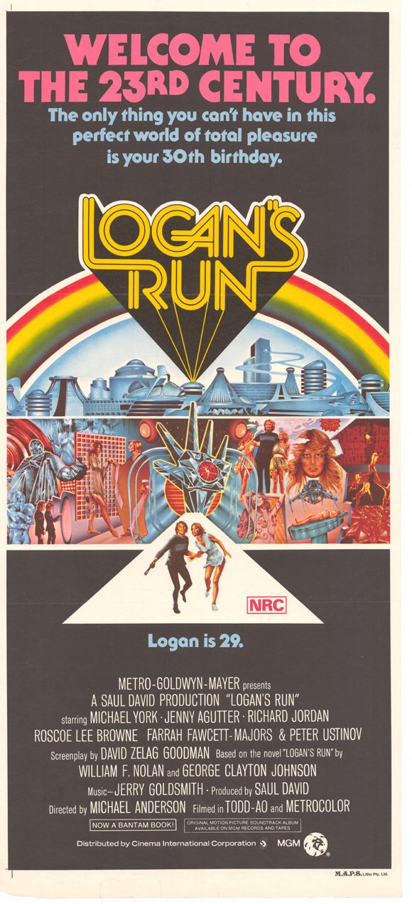 Amazon.com: Logan's Run Poster B 27x40 Michael York Jenny Agutter ...