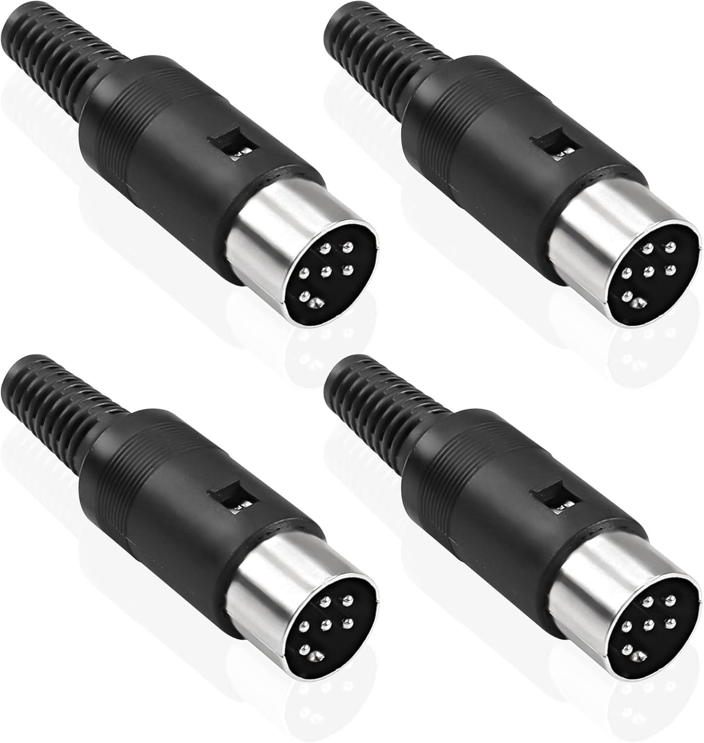 Amazon.com: MEIRIYFA DIN 6-Pin Male Plug Connector, 4 Pack DIN 6 Pin Plug MIDI Cable Adapter ...