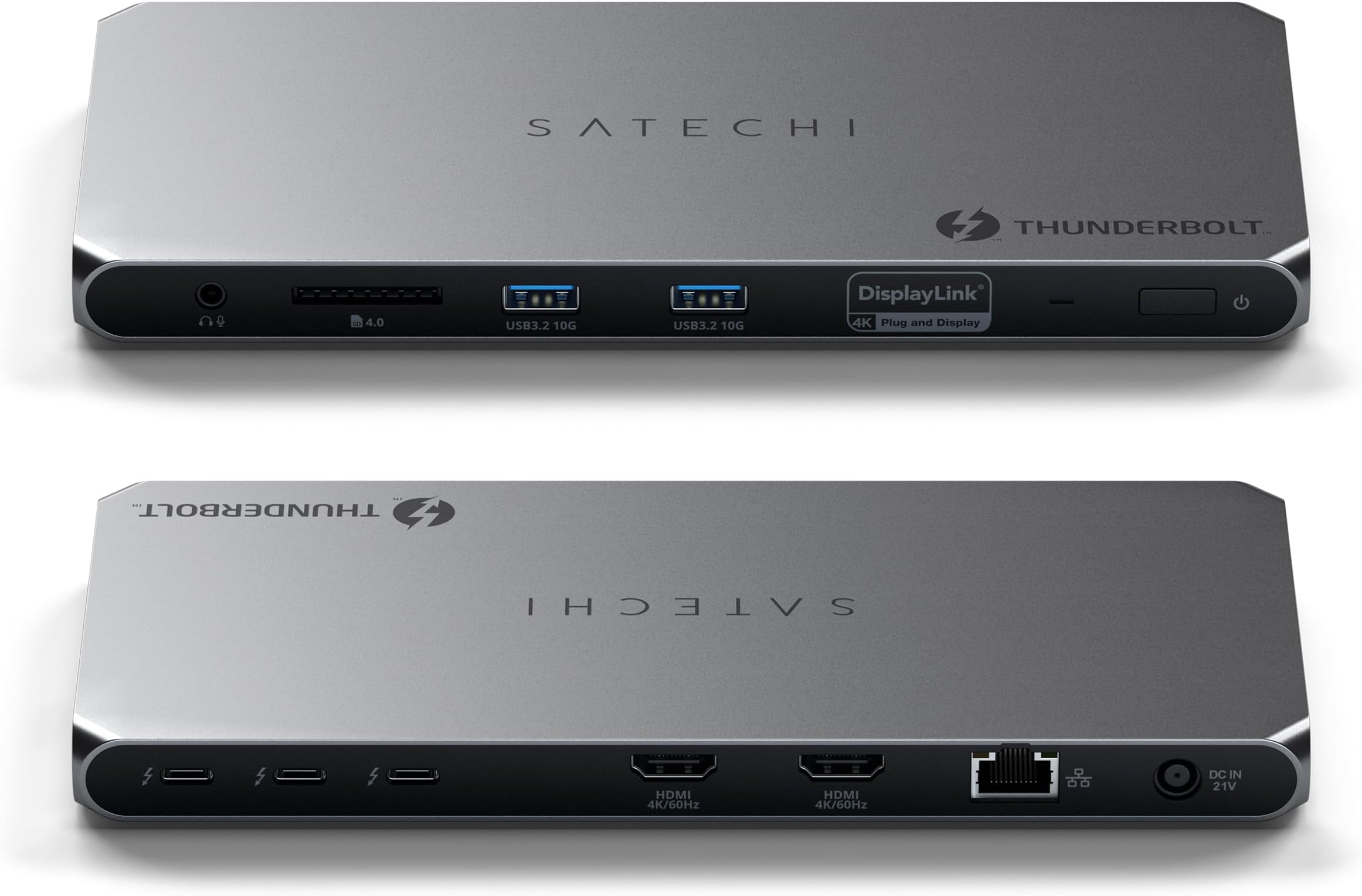 Satechi Thunderbolt 4 Dock 96W Charging, Dual Monitor HDMI 4K/60Hz ...
