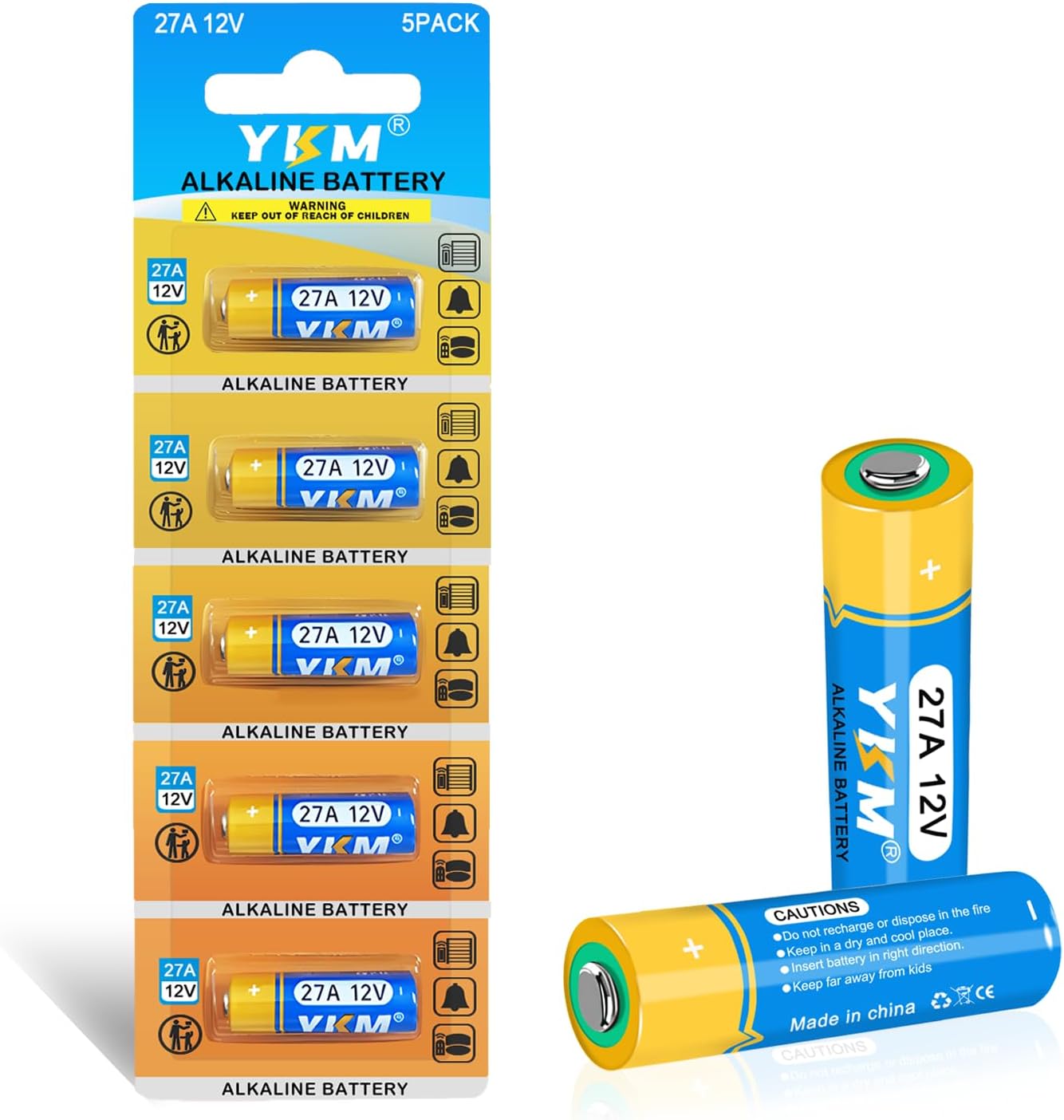 Amazon.com: Ceiling Fan Remote Control Battery 23A 12V Alkaline (5 Pack ...