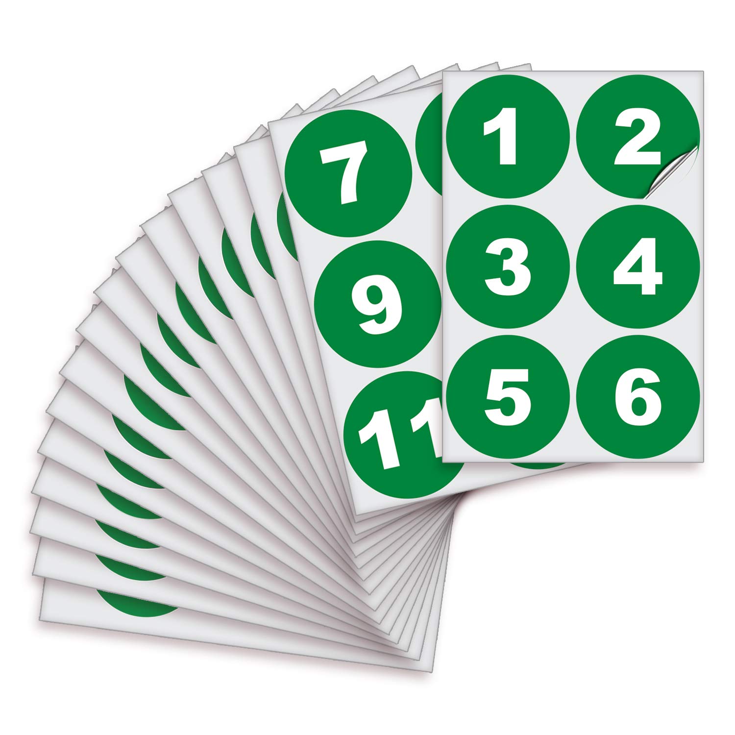 Snapklik.com : Green Consecutive Number Stickers 1 To 100, 4-inch, 1 ...