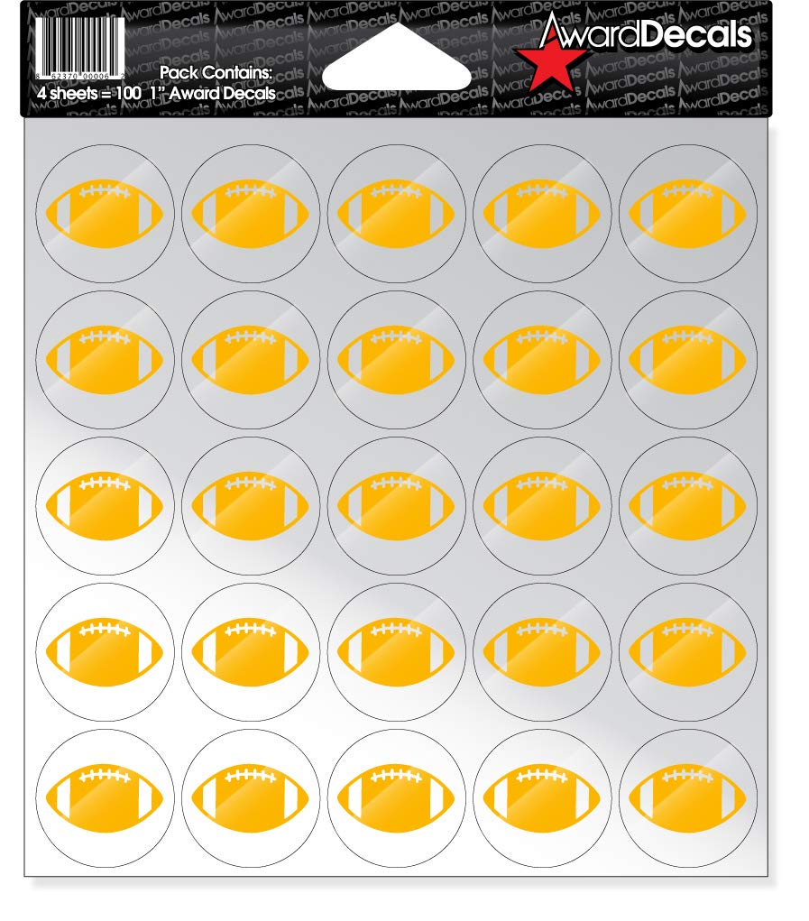 Amazon.com: Award Decals Football Helmet Award Decals (100 Stickers ...